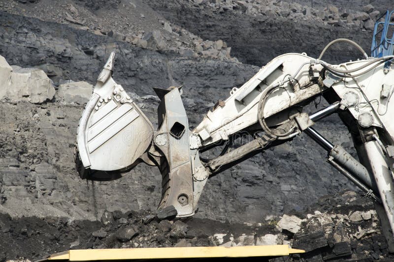 Mining, Excavator for Coal Mining. Stock Photo - Image of productivity ...