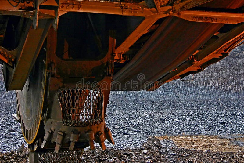 Mining excavator stock image. Image of surface, equipment - 120239247