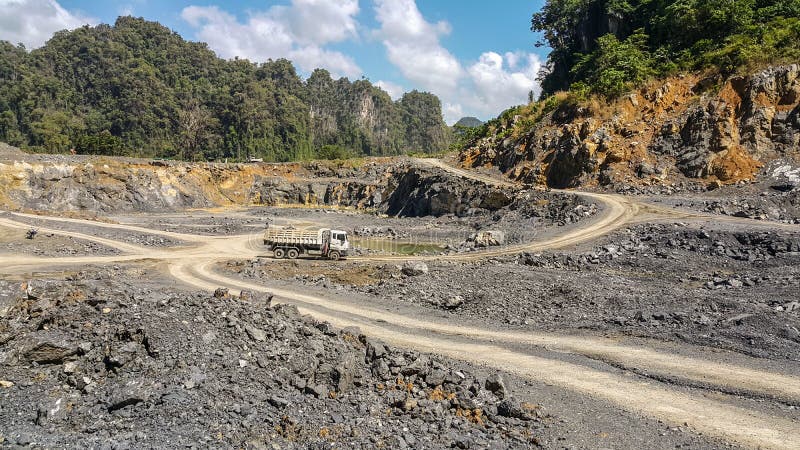 Mining is the Extraction of Valuable Minerals from the Earth. Stock ...