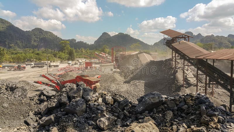 Mining is the Extraction of Valuable Minerals from the Earth. Stock ...
