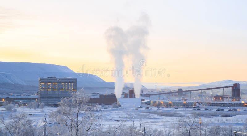 Iron Ore Mine Factory Plant in Narvik Norway Stock Photo - Image of ...