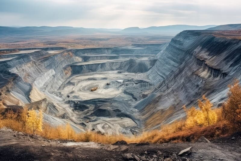 Mining at a Height. Industrial Terraces on a Mineral Mine with an Open ...
