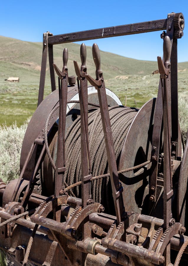 Mining hoist stock image. Image of hoist, mines, machinery - 97252977