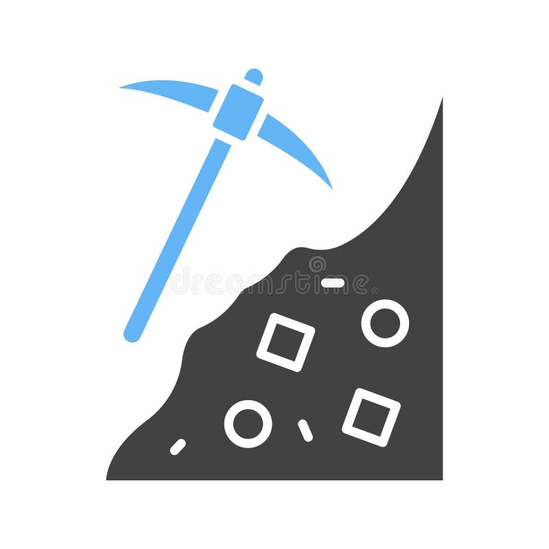 Mining icon vector image. stock vector. Illustration of vector - 294910141