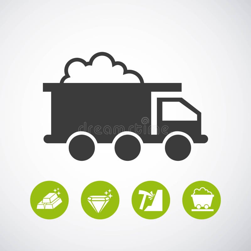 Mining Industry Concept Icon Stock Vector - Illustration of energy ...