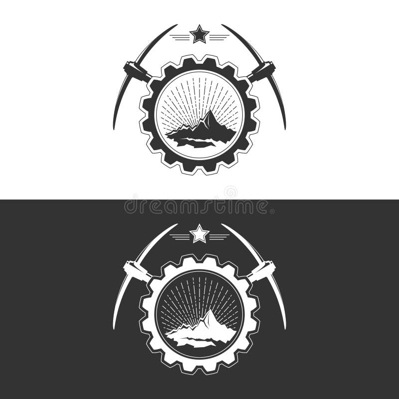 Mining Industry Design Concept Stock Vector - Illustration of energy ...