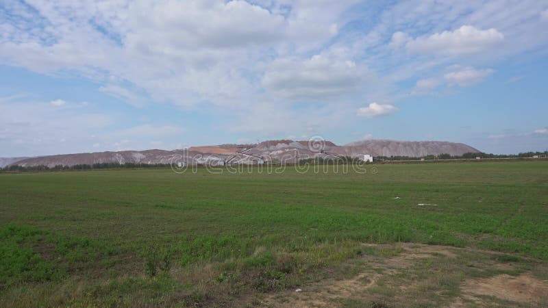 Mining Industry. Telestacker Handles the Ore Close Up for Potash Waste ...