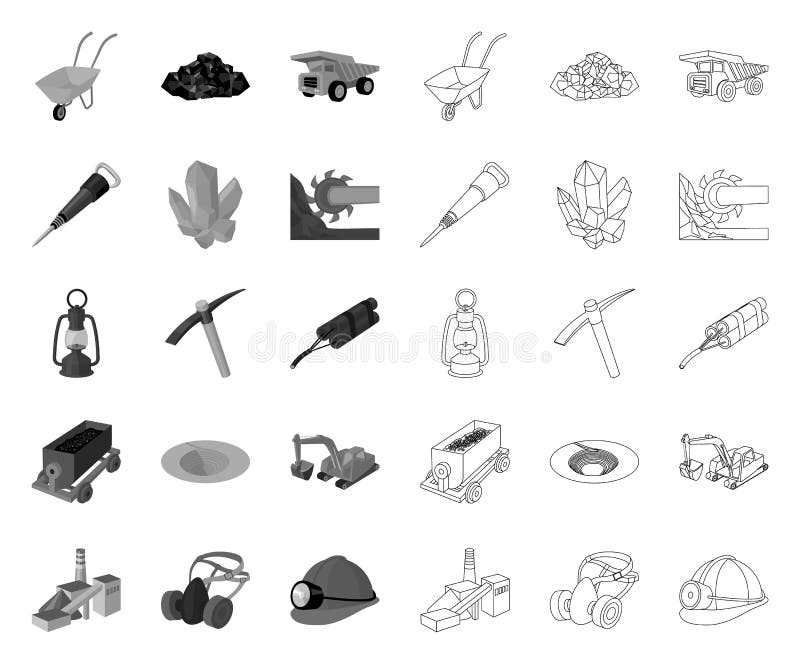 Mining Industry Icons in Set Collection for Design. Stock Vector ... Mining Industry Icons in Set Collection for Design. Stock Vector ...