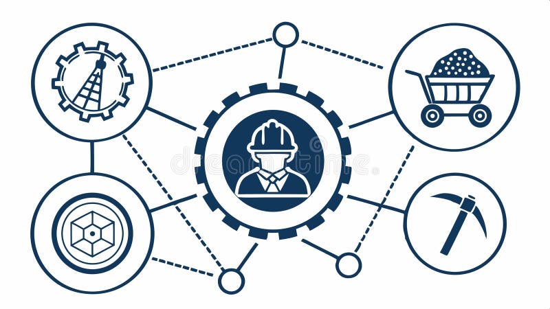 Mining Industry Network, Resource Extraction, Industrial Process and ...