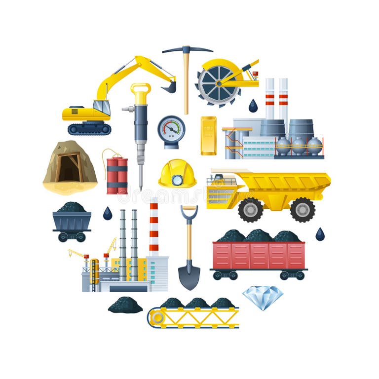 Mining Industry Vector Stock Illustrations – 24,735 Mining Industry ...