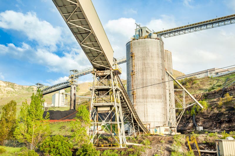 Mining infrastructure stock image. Image of space, machinery - 55433065