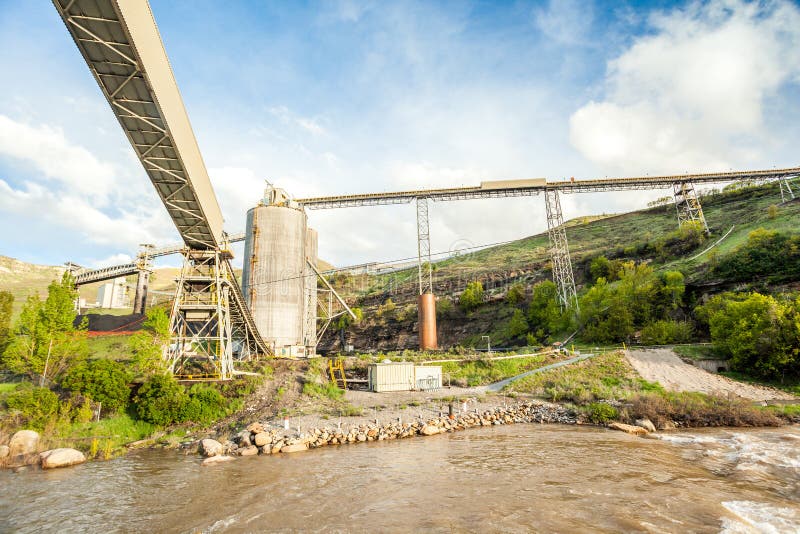Mining infrastructure stock photo. Image of silver, colorado - 55433078