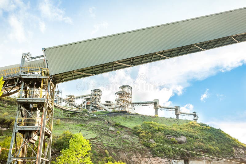 Mining infrastructure stock image. Image of fossil, industrial - 55434057