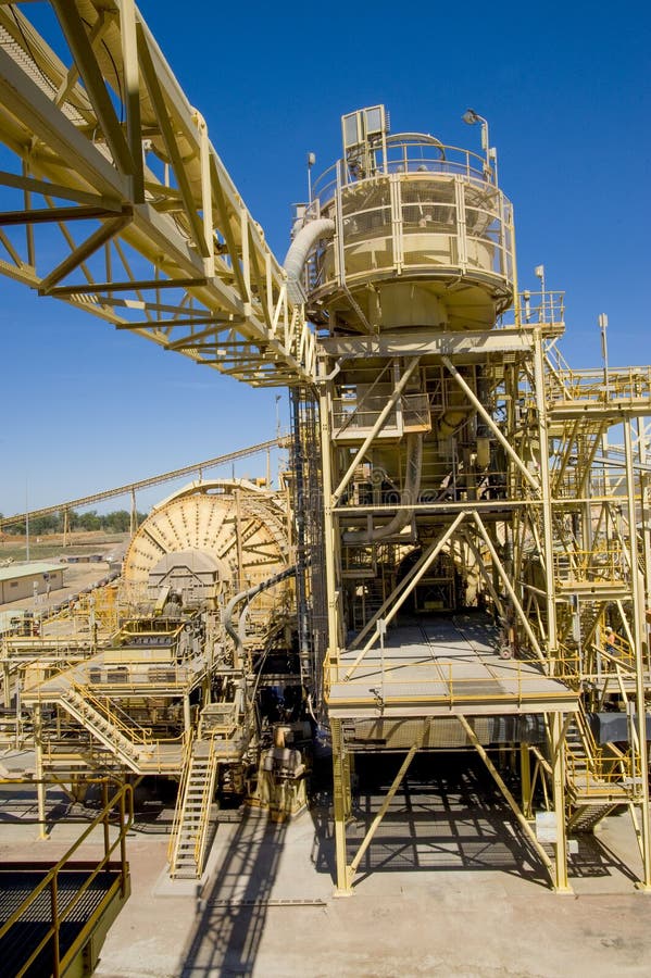 Mining Infrastructure in a Gold Mine in Australia. Stock Image - Image ...