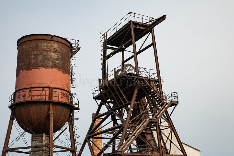 Mining Infrastructure in the Industrial Zone Stock Photo - Image of ...