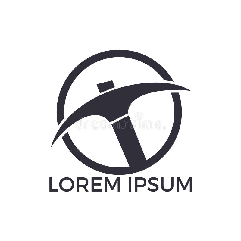 Mining Logo Design. Mine Tool Vector Logo Design. Stock Vector ...