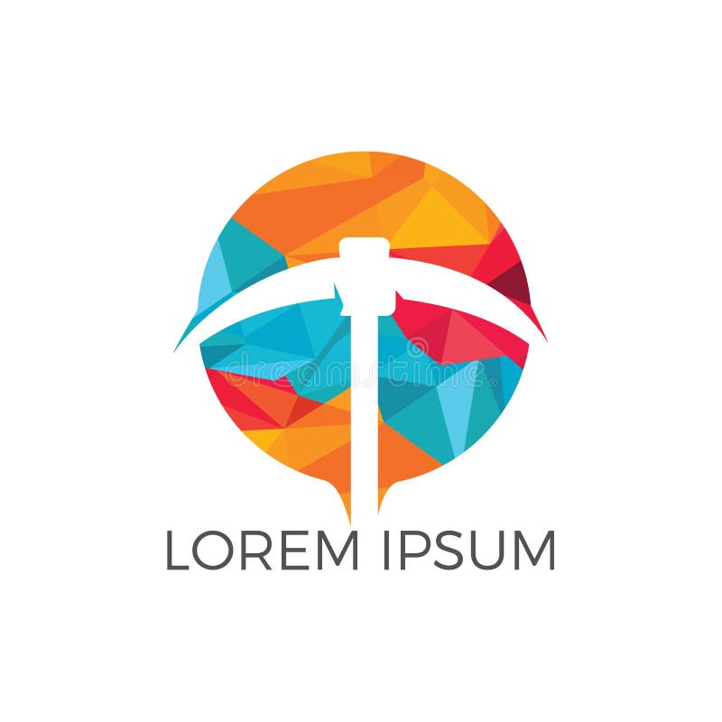 Mining Logo Design. stock illustration. Illustration of badge - 134875356