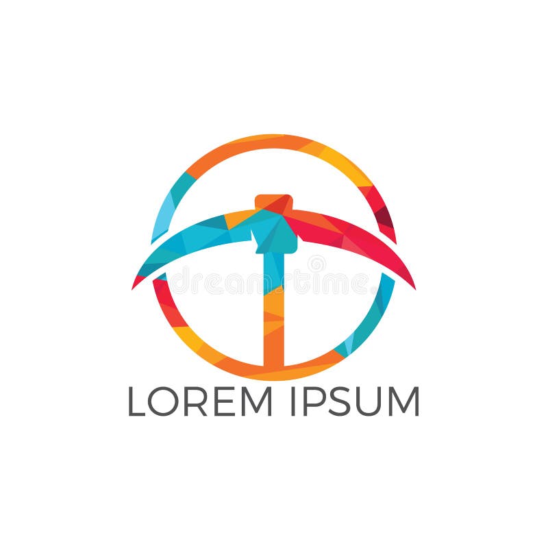 Mining Logo Design. stock vector. Illustration of excavation - 134875415