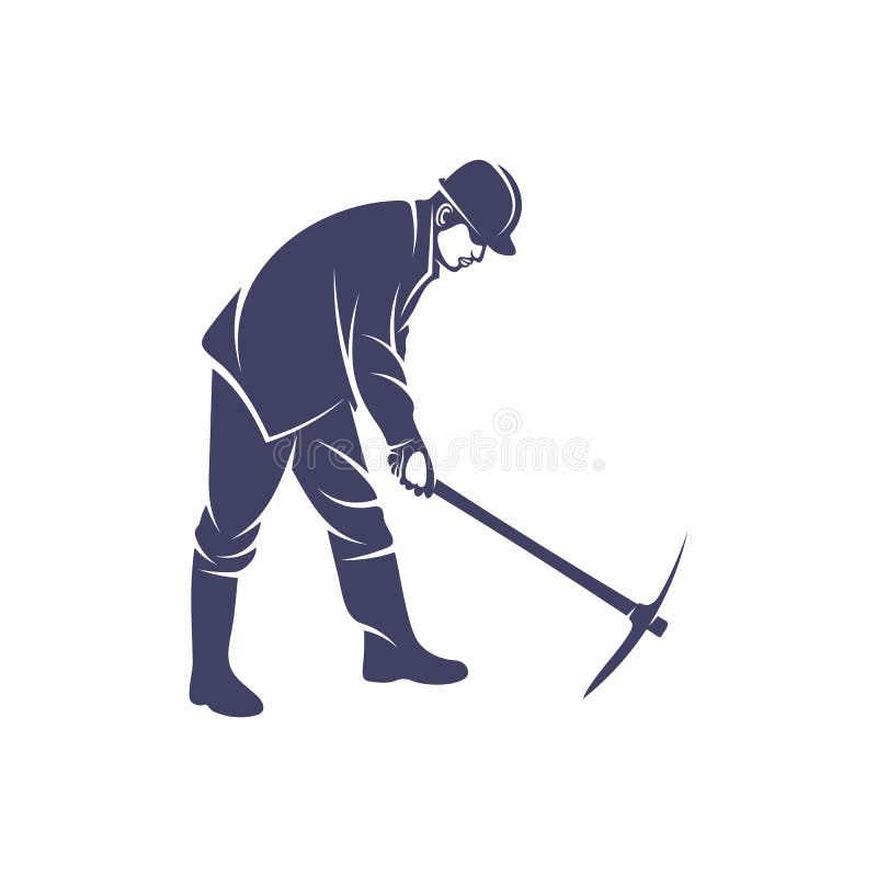 Mining Logo Template. Stylish Vector Illustration Stock Vector ...