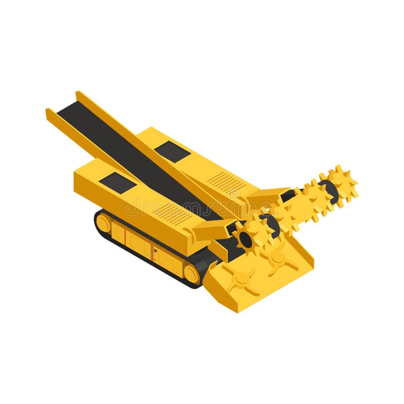 Mining Machinery Icon stock vector. Illustration of design - 273023245