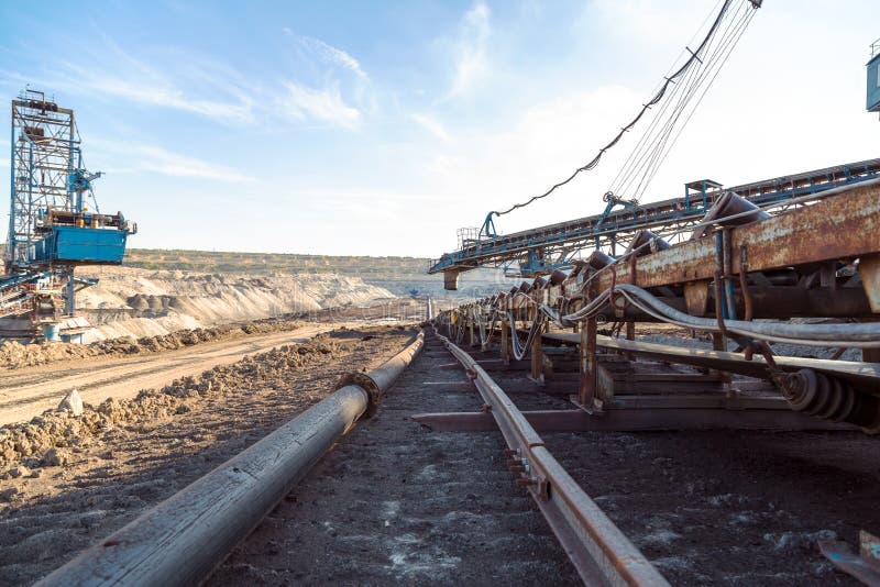 Mining machinery stock image. Image of dust, soil, mining - 10132601