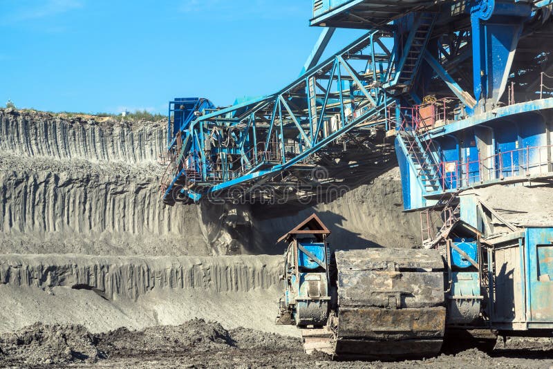 Mining Machinery in the Mine Stock Image - Image of coal, activity ...