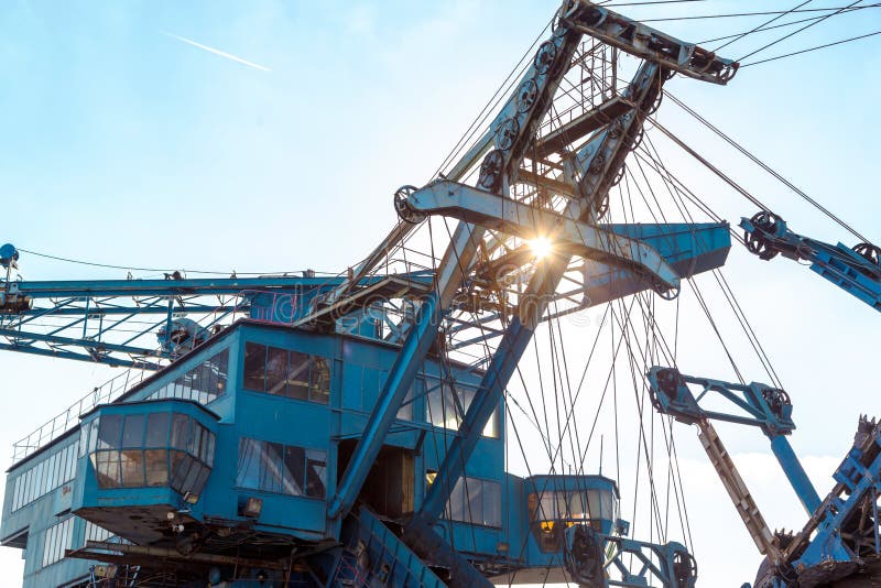 Mining Machinery in the Mine Stock Photo - Image of excavator, gravel ...