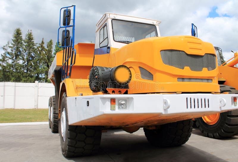 Mining machinery stock image. Image of dust, large, forklift - 72909513