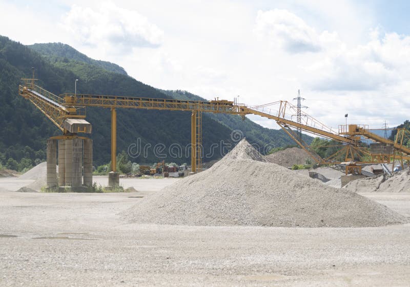 Mining of the Natural Resource Sand Stock Image - Image of country ...