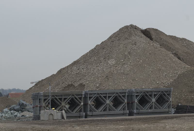 Mining of the Natural Resource Sand Stock Image - Image of mining ...