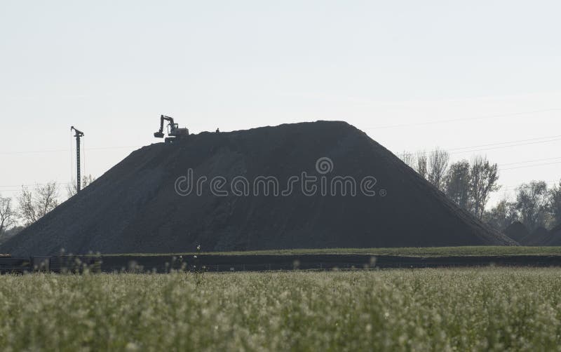 Mining of the Natural Resource Sand Stock Photo - Image of ...