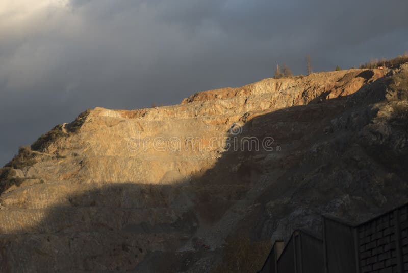Mining of the Natural Resource Sand Stock Image - Image of sand ...