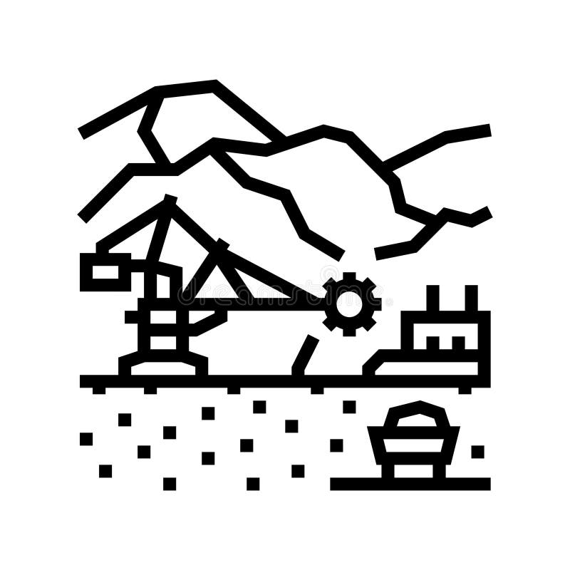 Operations Line Icon on White. Settings Illustration Stock Illustration ...