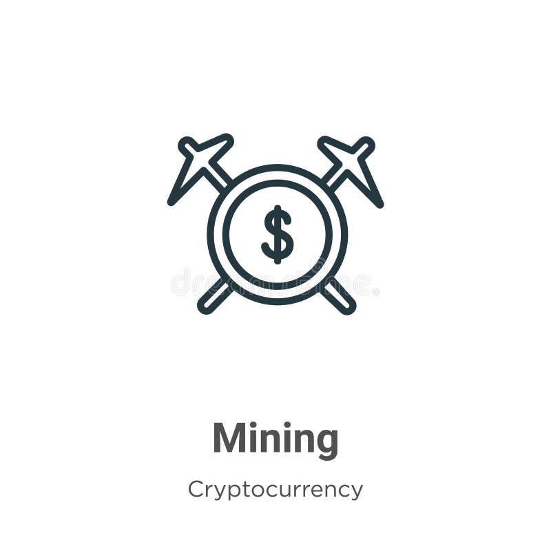 Mining Work Zone Vector Icon On White Background. Flat Vector Mining ...