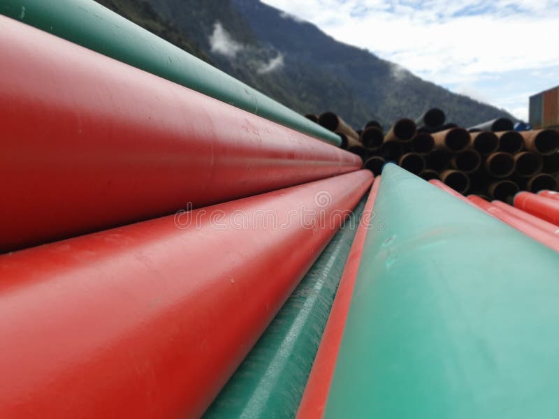 Mining Pipe Project stock image. Image of used, miner - 202521951