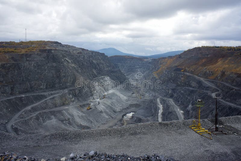 Mining pit stock photo. Image of minerals, excavator - 28537938