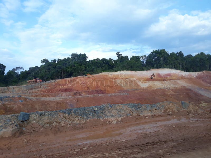 Mining place stock image. Image of amazon, gold, blue - 128781081