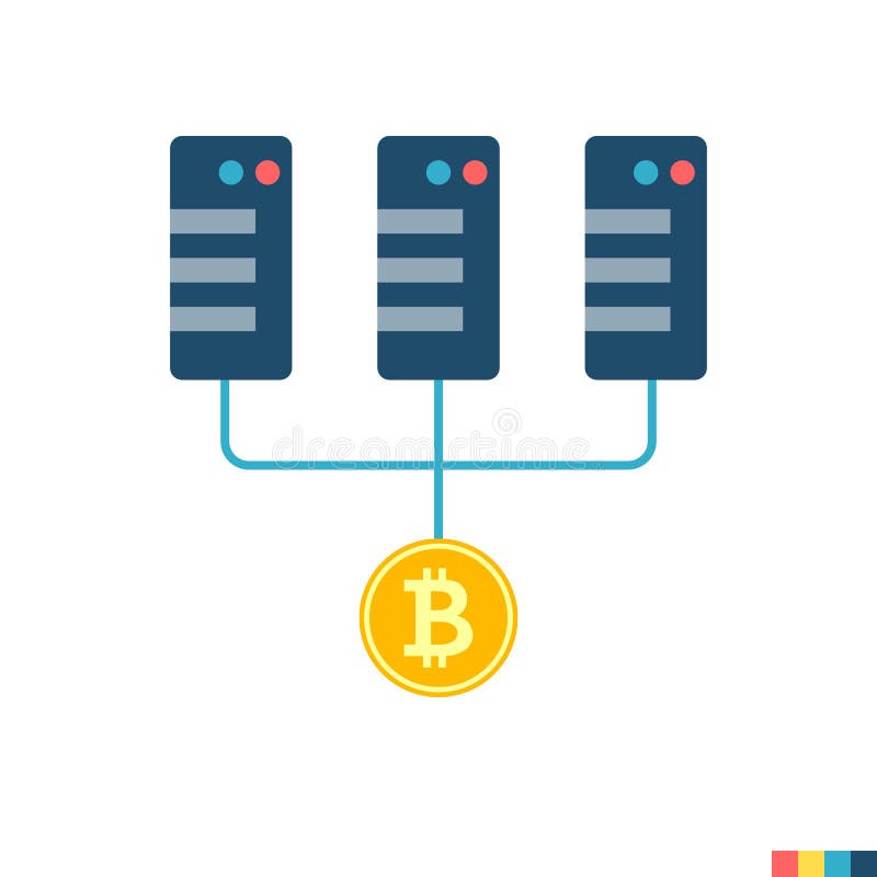 Mining Pool Flat Icon stock vector. Illustration of business - 121879454