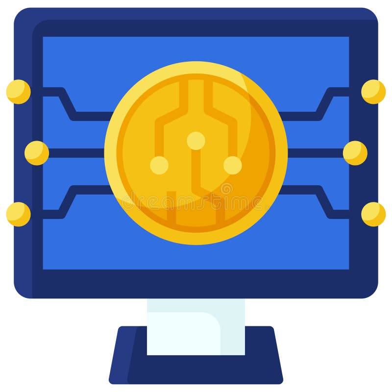 Mining Pool Logo. Extraction of Bitcoin Crypto Currencies. Worker with ...