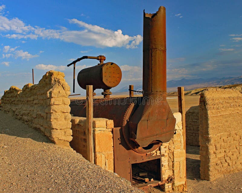 Mining Processing Equipment in Death Valley Stock Photo - Image of ...