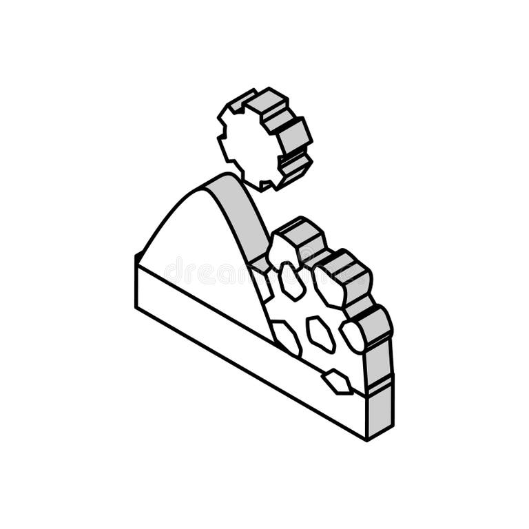 Mining Processing Isometric Icon Vector Illustration Stock Vector ...