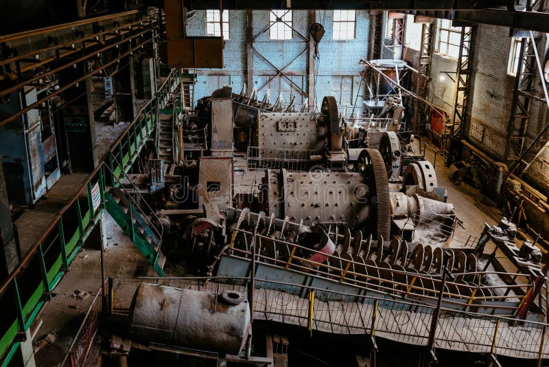 Mining Processing Plant. Ore-dressing Treatment with Classifiers Stock ...