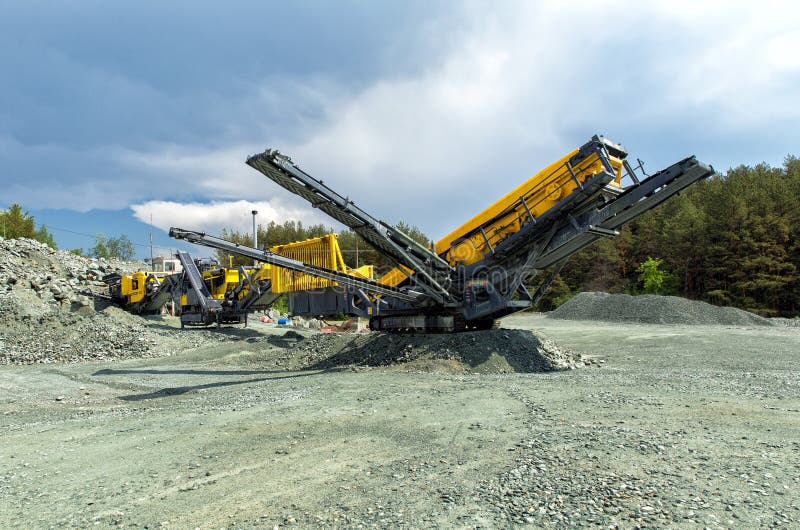 Mining and Processing Plant for Processing Crushed Stone, Sand and ...