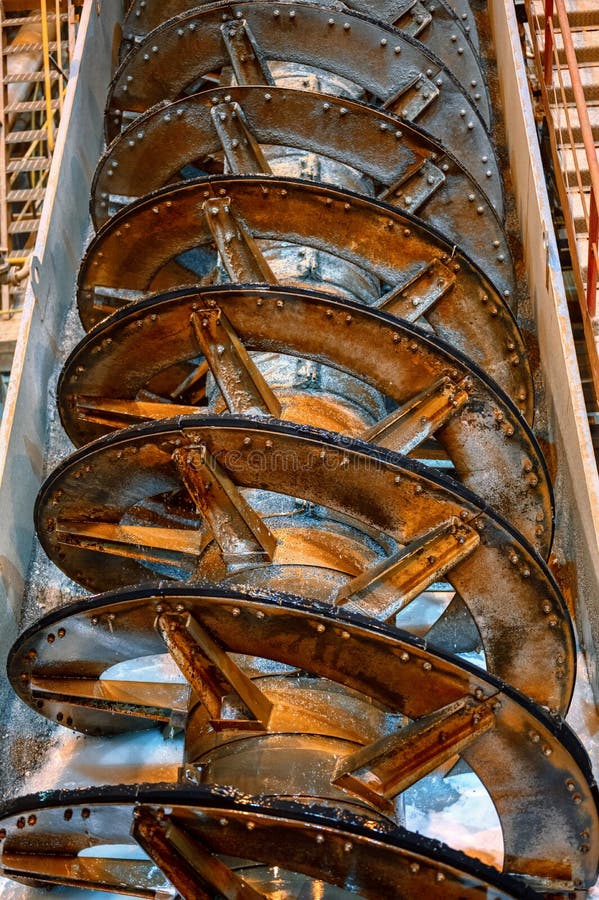 Mining and Processing Plant. Wet Sand Grading Process Stock Photo ...
