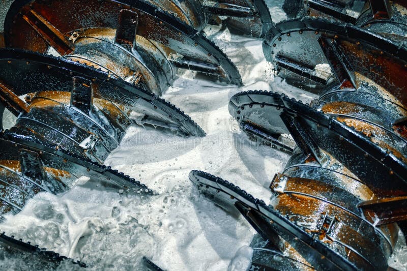 Mining and Processing Plant. Wet Sand Grading Process Stock Image ...