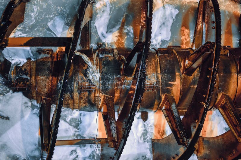 Mining and Processing Plant. Wet Sand Grading Process. Stock Photo ...