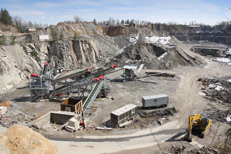 Mining in the quarry stock image. Image of environment - 13736357