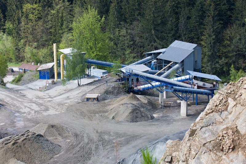 Mining in the quarry stock image. Image of machinery - 14804793