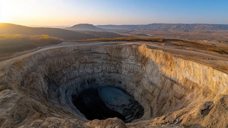 Mining Quarry - Expansive Pit, Excavation Site, Industrial Process ...