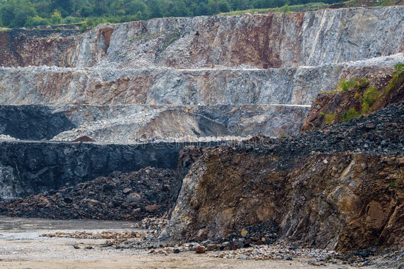 Mining in the quarry stock image. Image of extraction - 240726309